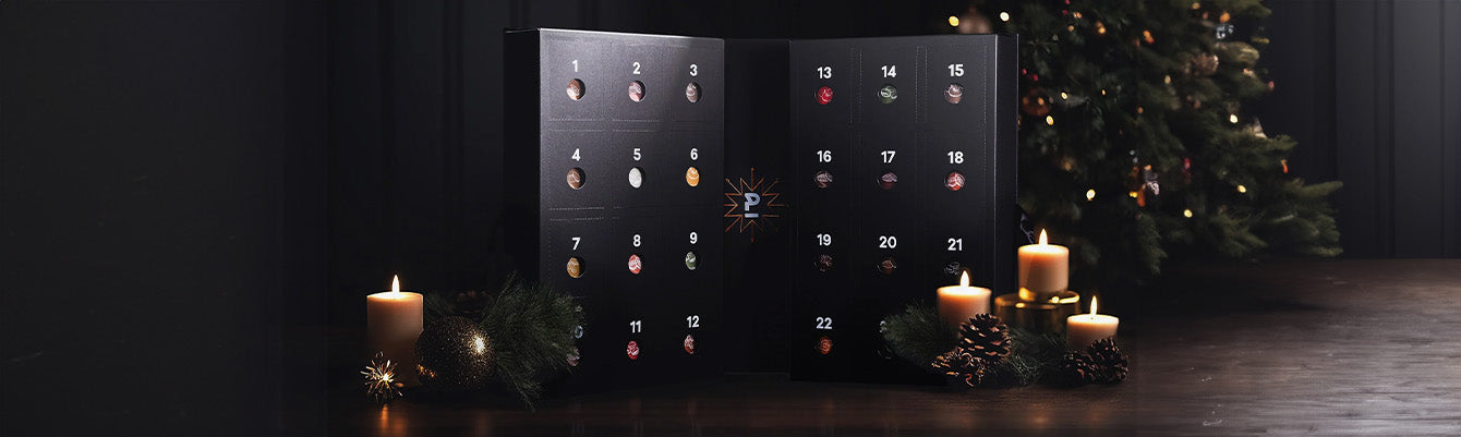 Luxus-Adventskalender 2024 | Edle Nuss-Adventskalender von P-STASH