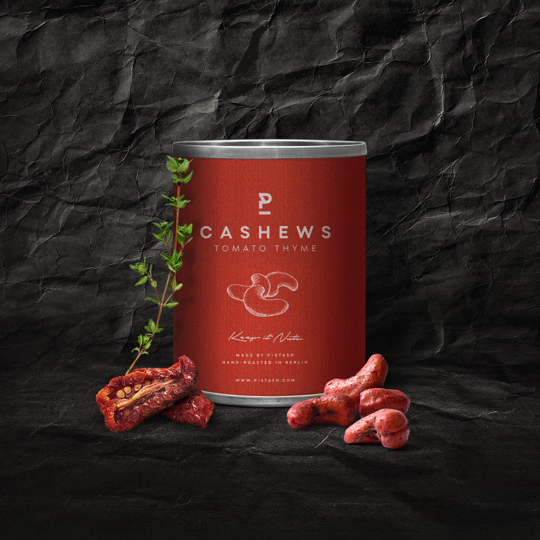 Cashew with tomato thyme: mini 55g can | P-STASH